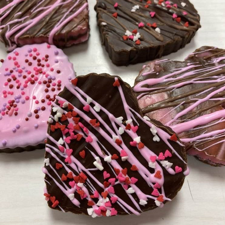 Sweet Heart Fudge Hearts – BoardwalkMacaroons
